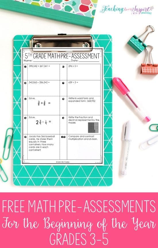Free Elementary Math Placement Tests - Stress Free Math for Kids