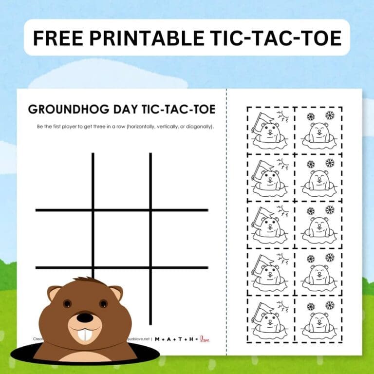 Math For Groundhog Day - Stress Free Math for Kids