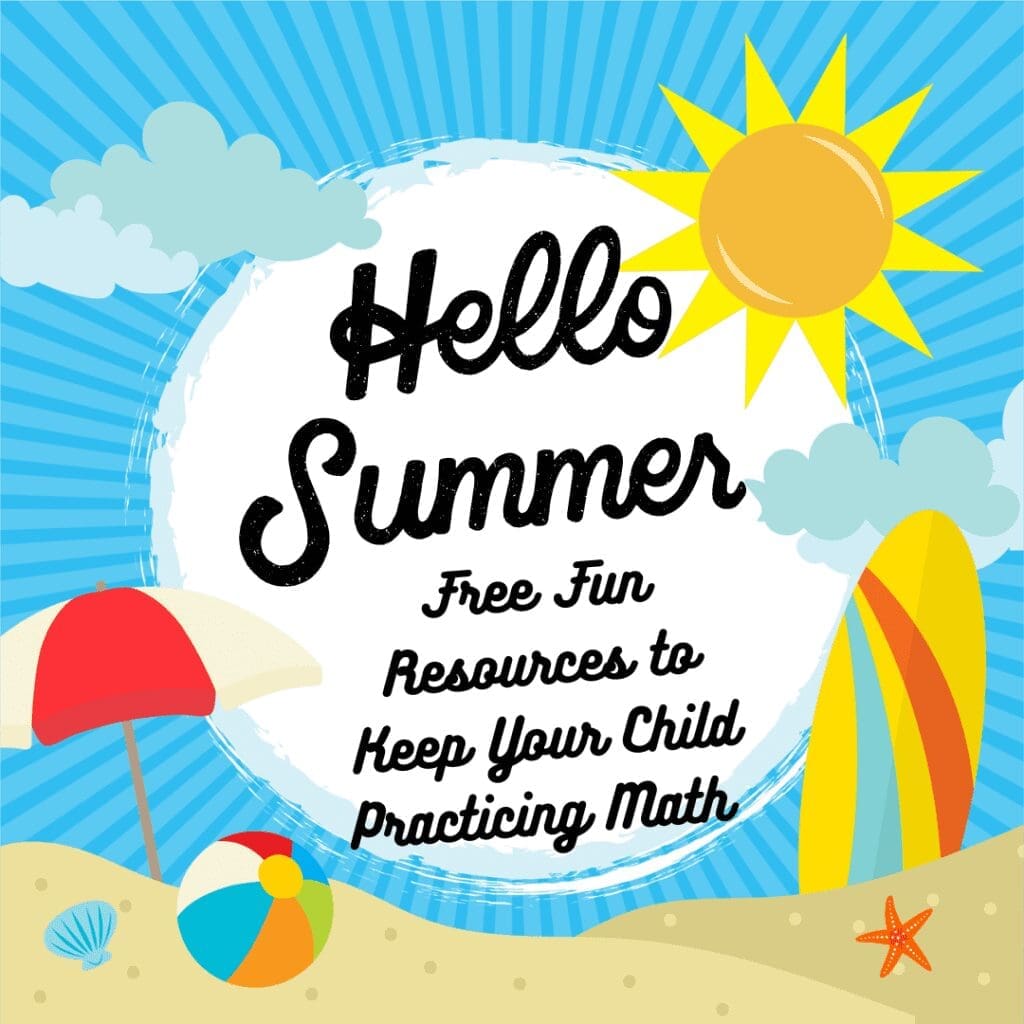 Free Summer Math Activities - Stress Free Math for Kids