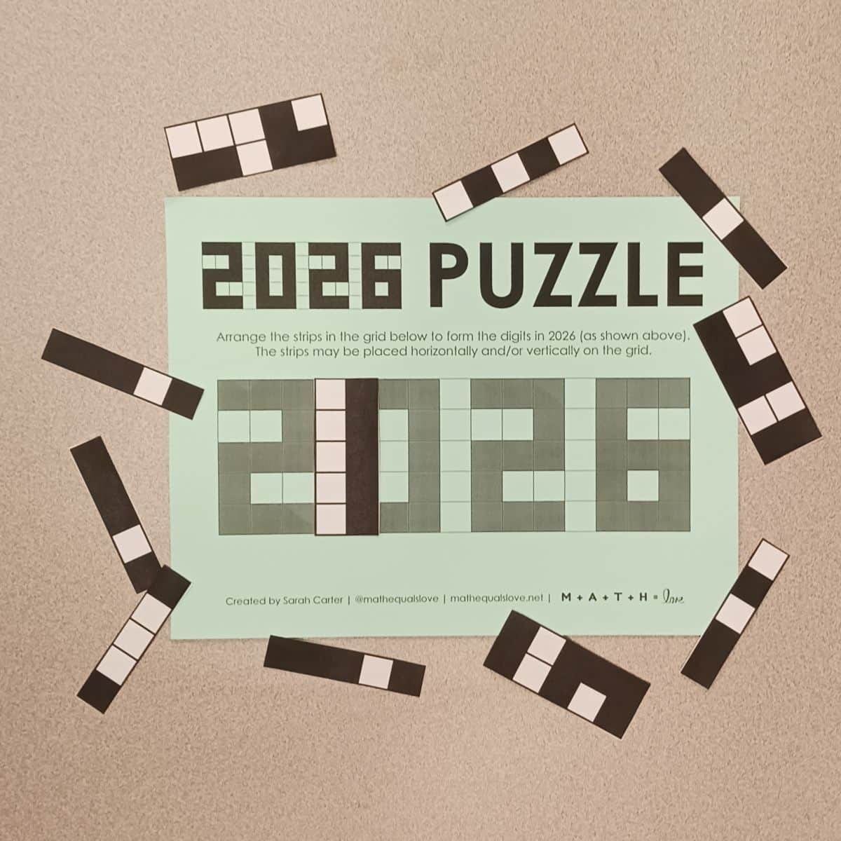 Free New Years Math Activities - Stress Free Math for Kids